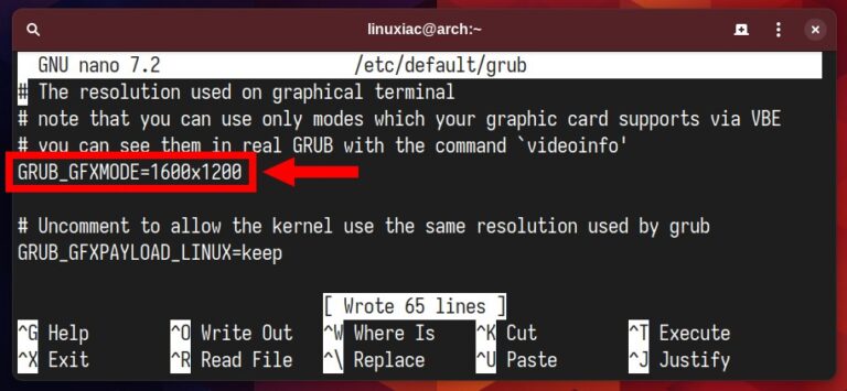 How to Change GRUB Menu Font Size on Linux