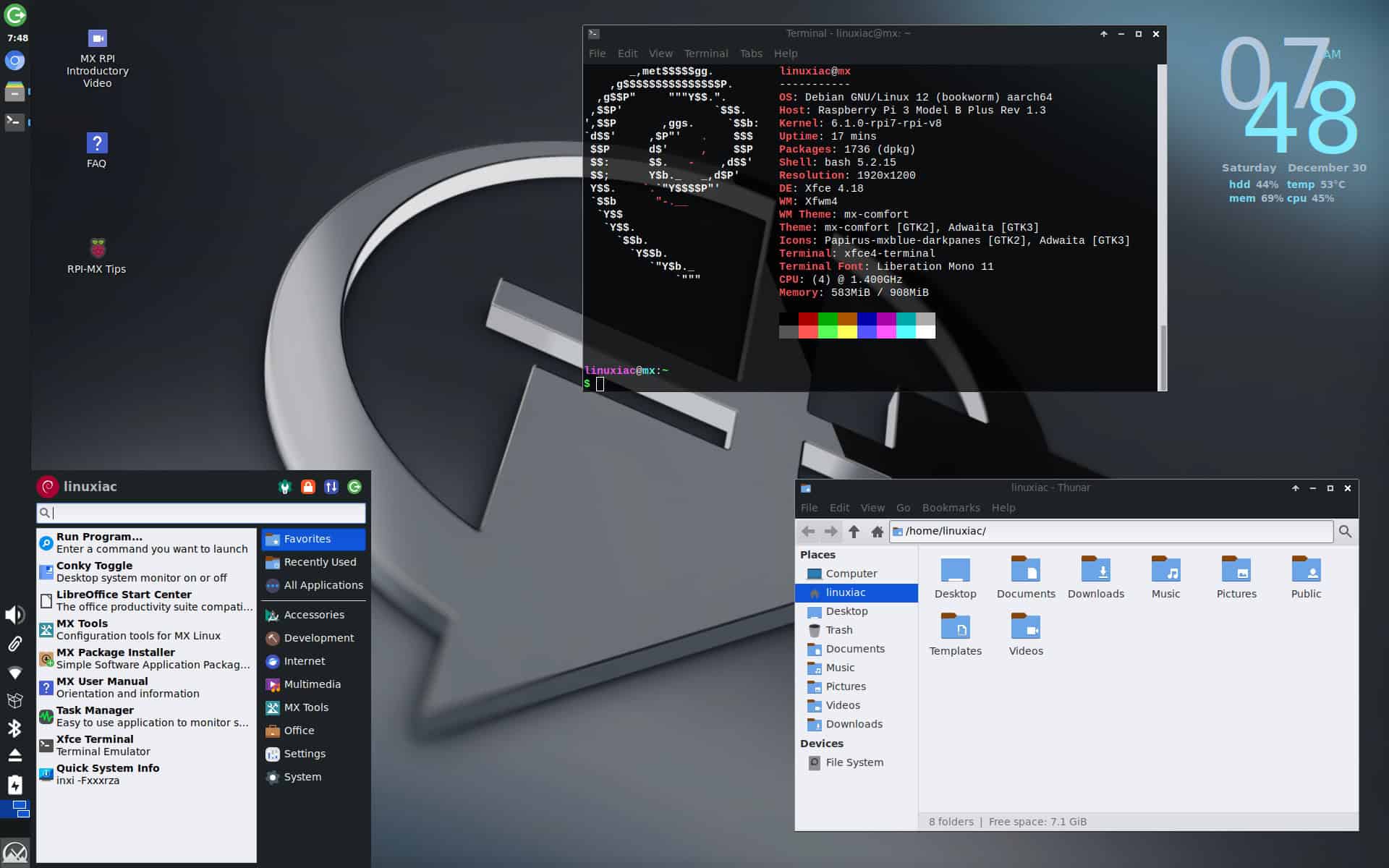 MX-23.1 Raspberry PI OS Respin Released, Here's What's New