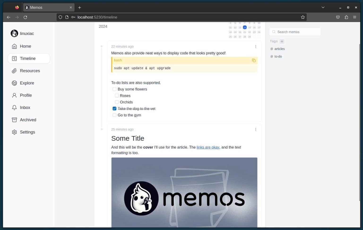 How to Install Memos Note-Taking App with Docker
