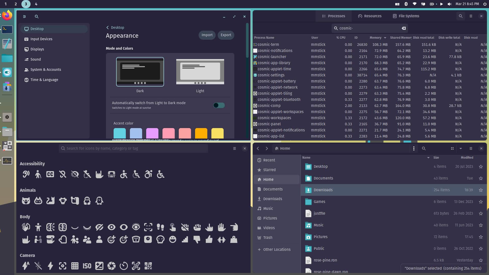 Pop!_OS's COSMIC Pre-Alpha Shows Impressive Progress