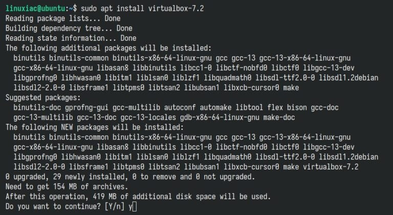How to Install VirtualBox 7.2 on Ubuntu 24.04 LTS