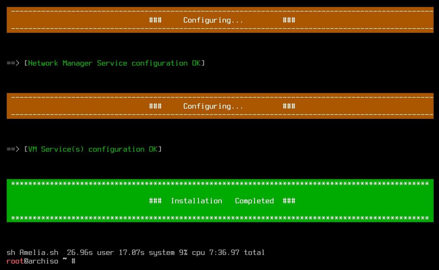 Amelia: A New Bash-Powered Arch Linux Installer