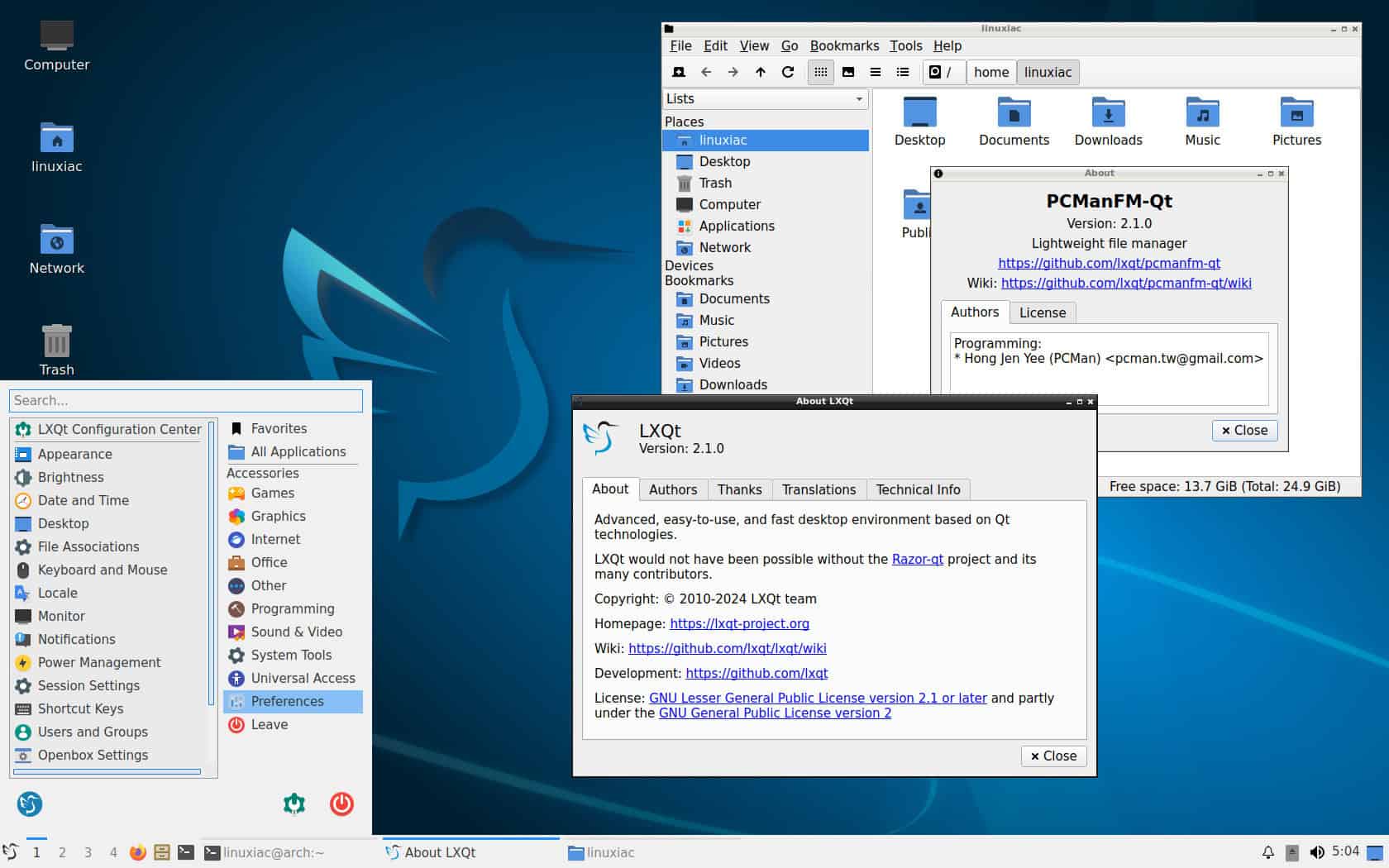 LXQt 2.1 Desktop Environment Released, Here’s What’s New