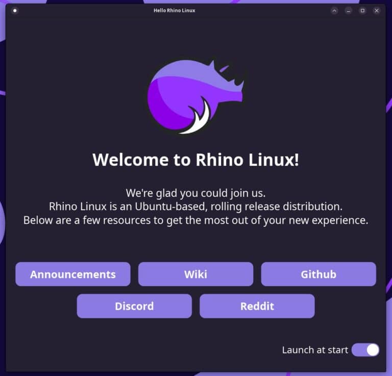 Rhino Linux 2025.1 Brings Dynamic Workspaces, Hello Rhino App