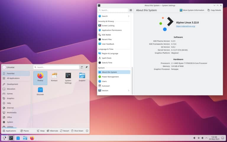 Alpine Linux 3.22 Lands with /usr-Merge Prep, KDE X11 Removal