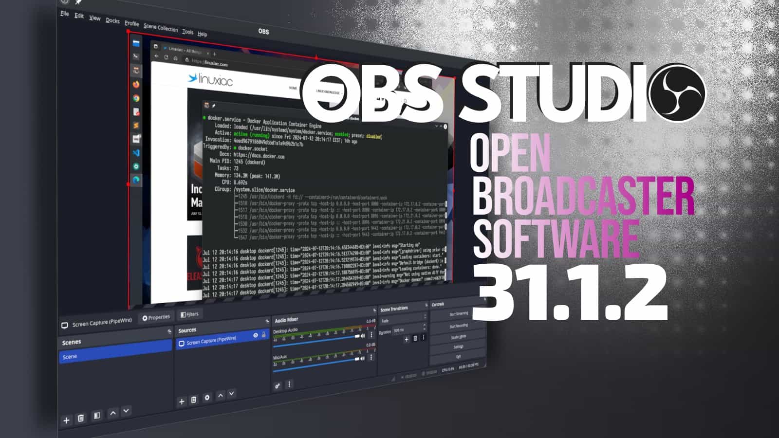 OBS Studio 31.1.2 Fixes Linux Capture Issues