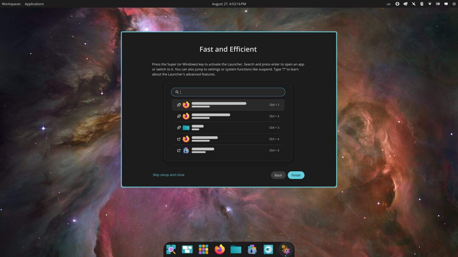 System76’s COSMIC Desktop Hits Initial Setup Completion