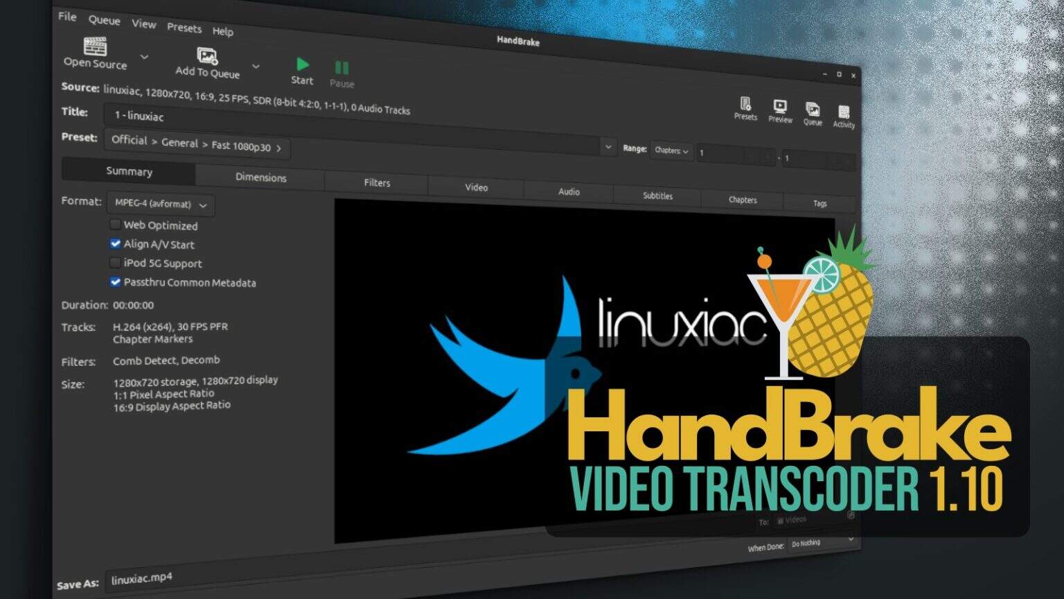 HandBrake 1.10 Arrives with New Presets, Metadata Improvements