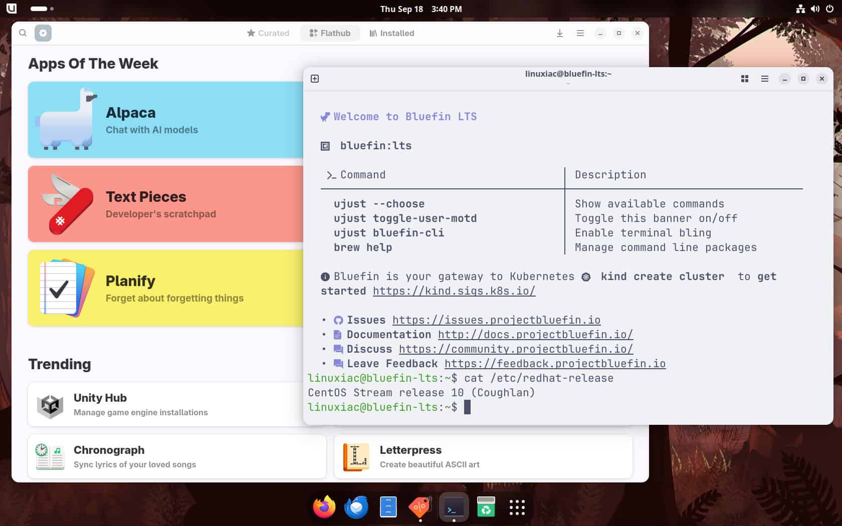Bluefin LTS Released: Immutable Desktop on CentOS Stream 10