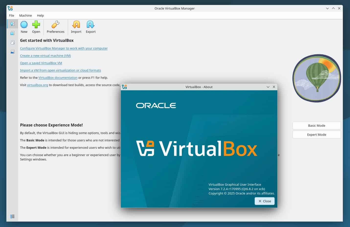 VirtualBox 7.2.4发布，支持Linux内核6.18