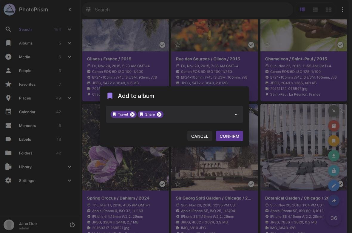 PhotoPrism AI-Powered Photos App Adds Batch Edit Dialog