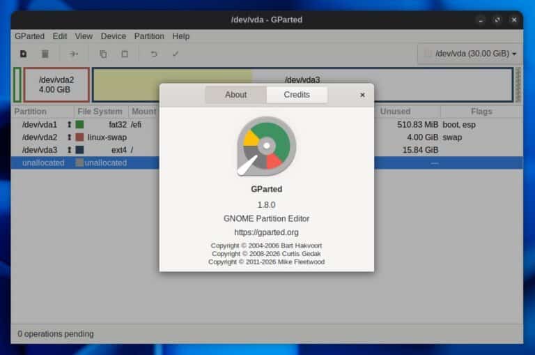 GParted 1.8 Partition Editor Improves FAT Handling