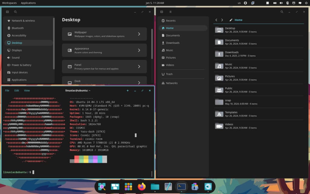 How to Install COSMIC Desktop on Ubuntu 24.04 LTS