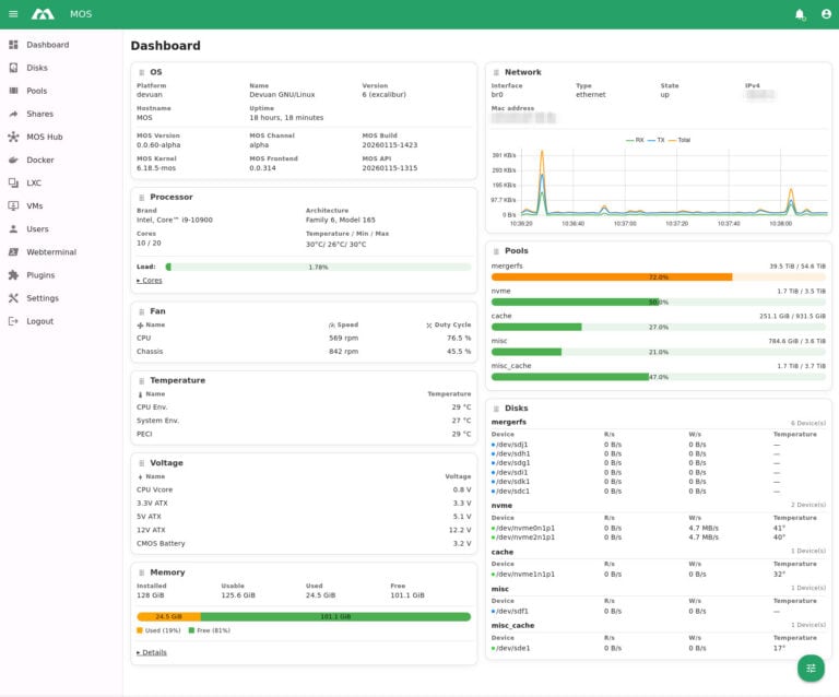 MOS Is a New Open-Source Server OS Aimed at Homelabs and Self-Hosting