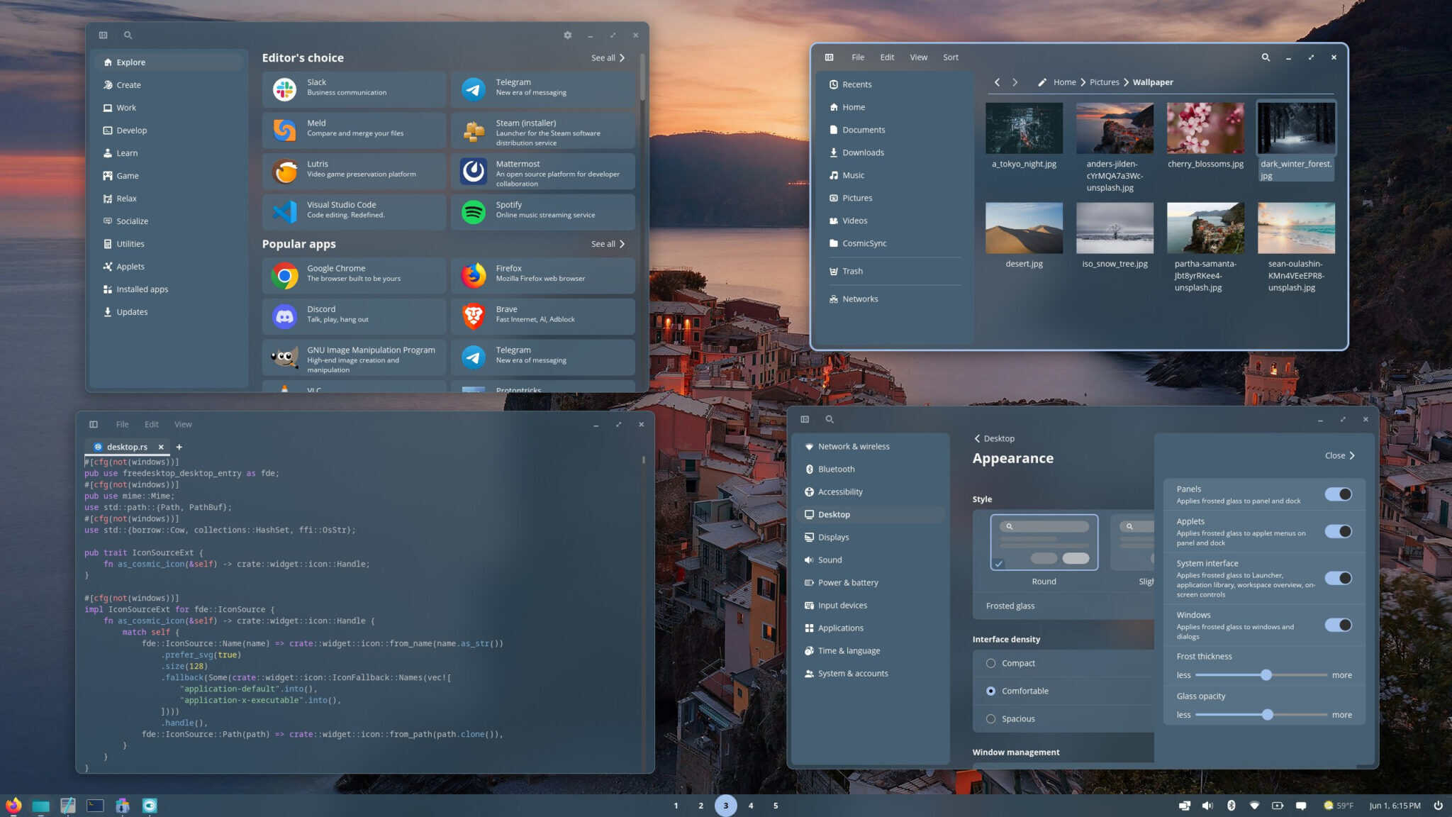 COSMIC Desktop’s Big Visual Upgrade Moves Closer to Release