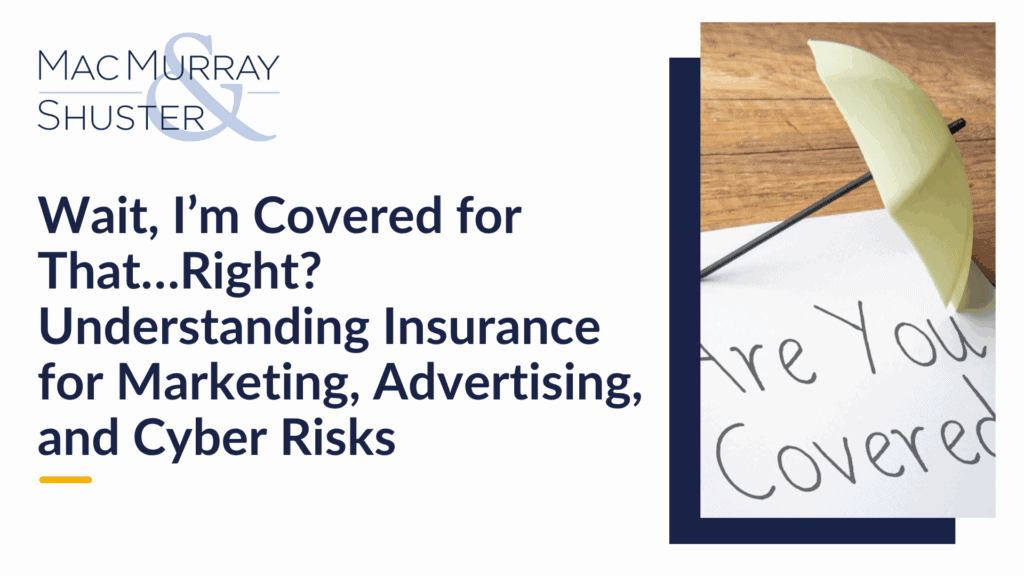 Advertising & Marketing - Mac Murray & Shuster LLP