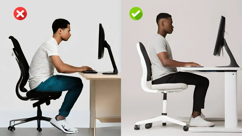 Perfect Sitting Position for Computer