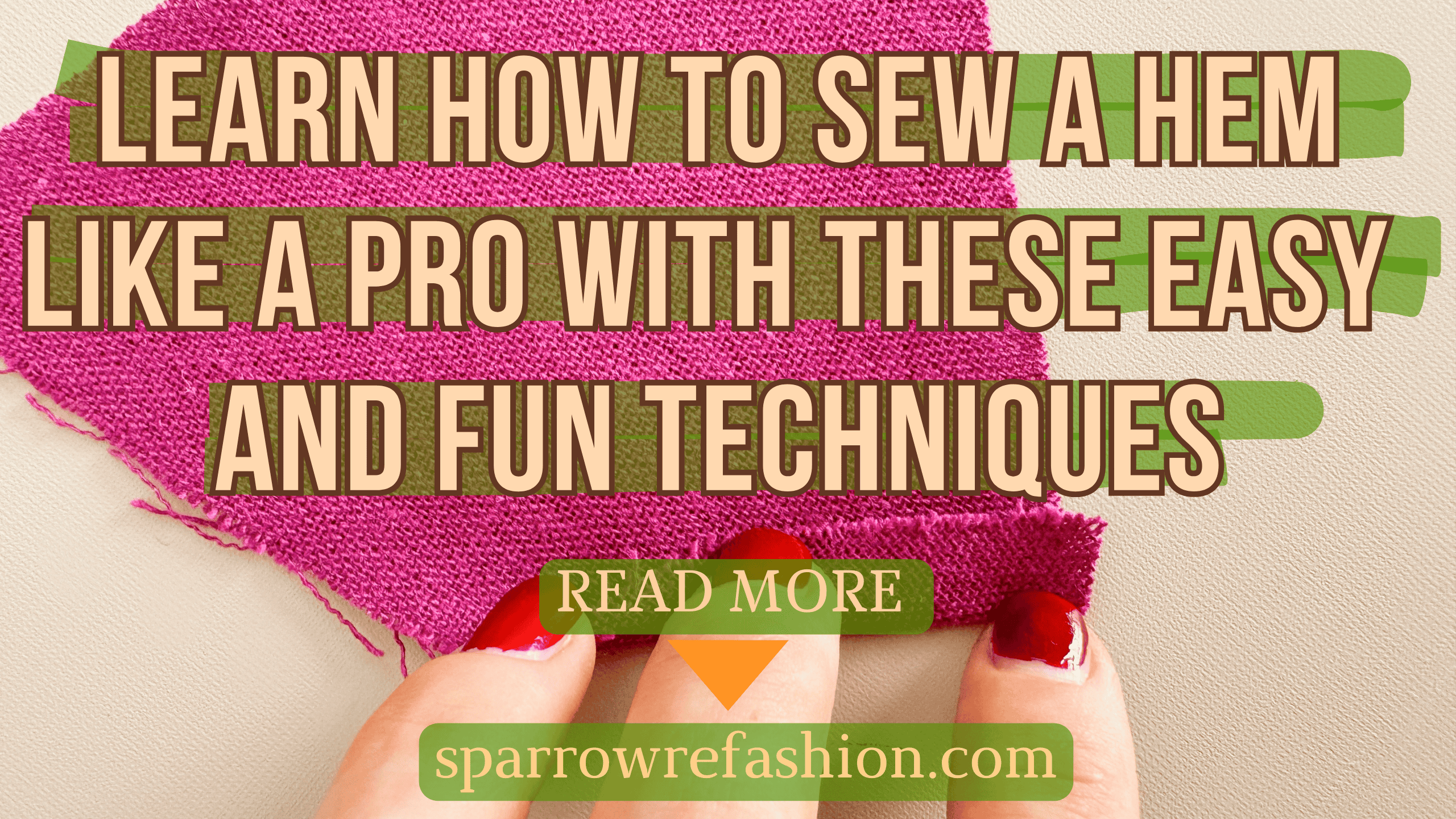How to Sew a Hem -Learn 5 Hems- Sewing Tutorial - Sparrow Refashion: A ...