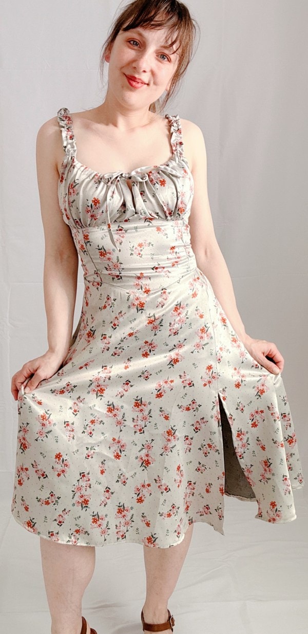 How to Add a Slit to a Dress- Super Easy ! + Video - Sparrow Refashion ...
