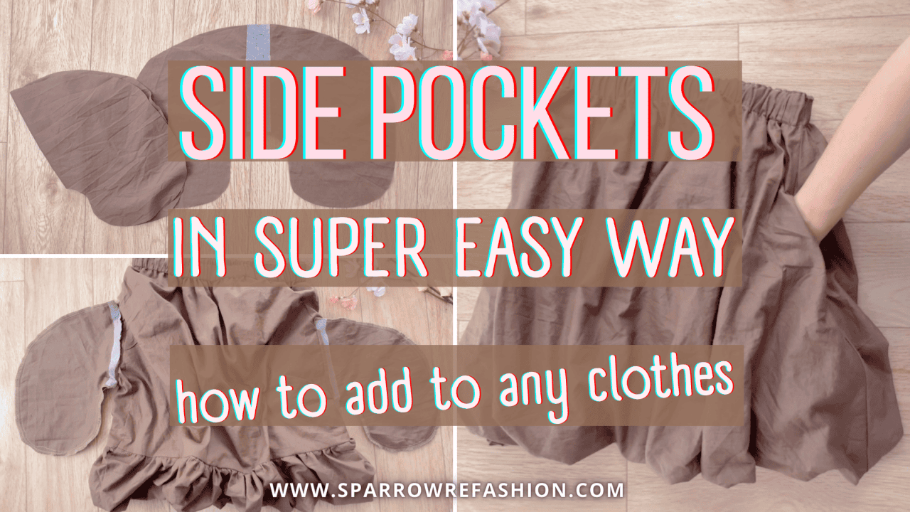 Side Pocket - Easy Way How to Sew and Add it to Any Clothes - Sparrow ...