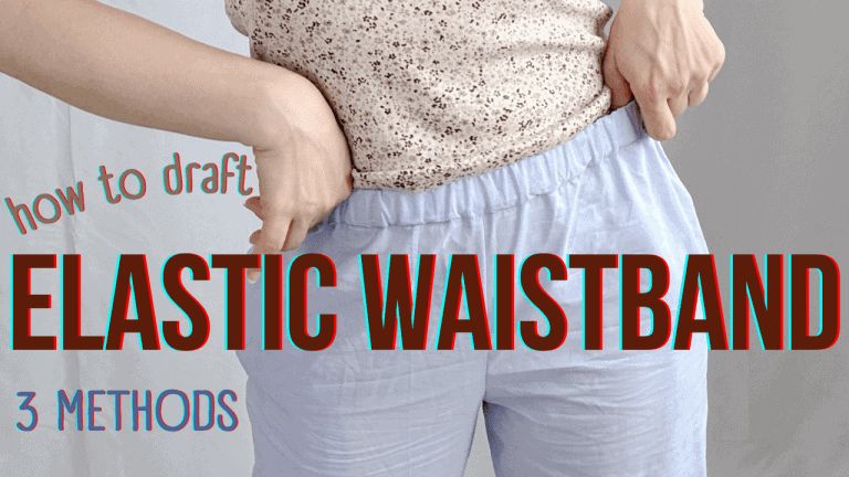 Elastic Waistband: 3 Easy Methods for Pattern Drafting - Sparrow ...