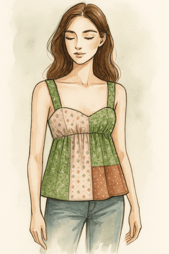 How to Sew a Flattering Empire Waist Tank Top Easy ! - Sparrow ...