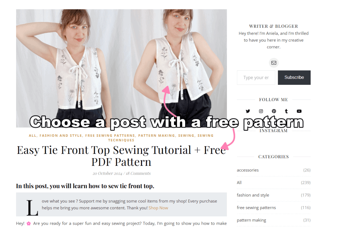 How to Download My Free Sewing Patterns: Step-by-Step Guide - Sparrow ...