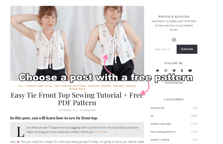 How to Download My Free Sewing Patterns: Step-by-Step Guide - Sparrow ...