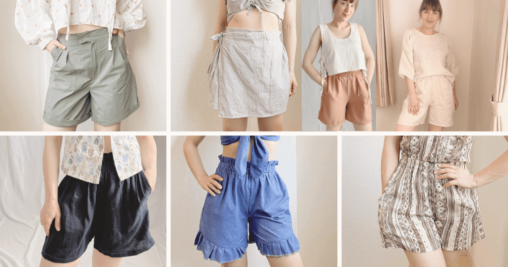 7 Free Shorts Sewing Patterns with Video Tutorials - Sparrow Refashion ...