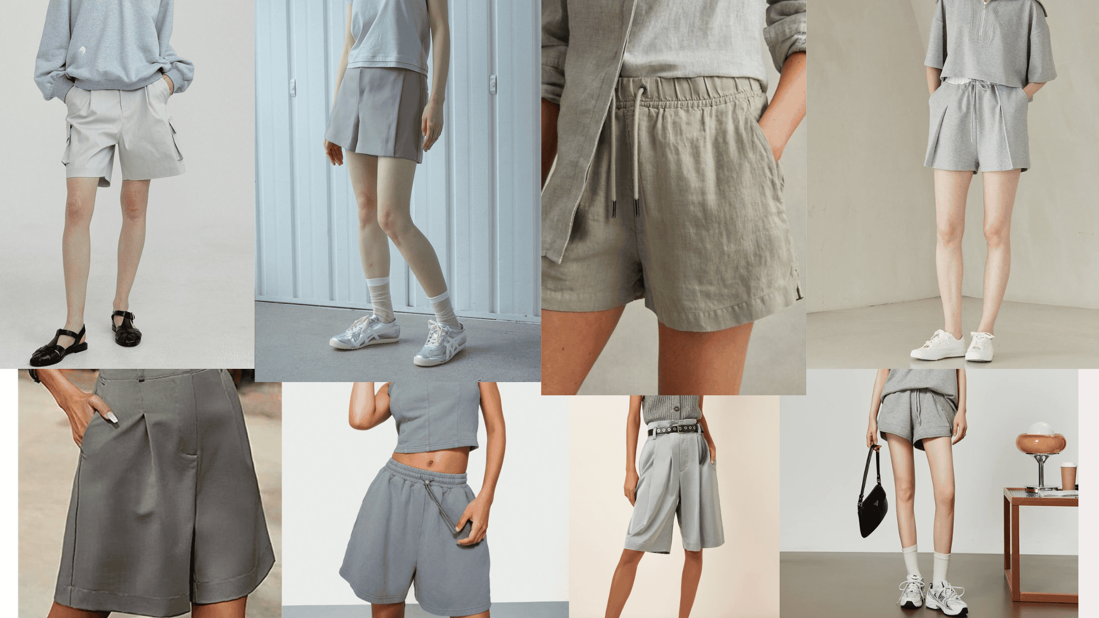 What Goes with Grey Shorts: Best Women Outfit Ideas - Sparrow Refashion ...