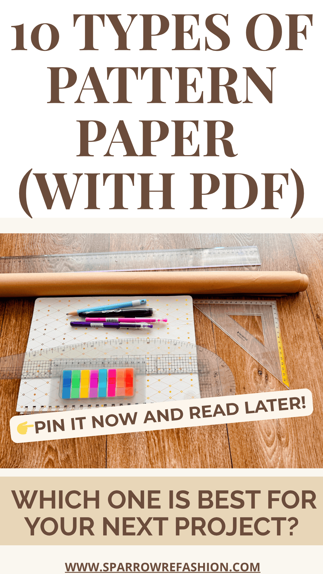 Best Paper for Sewing Pattern Tracing: How to Pick - Sparrow Refashion ...