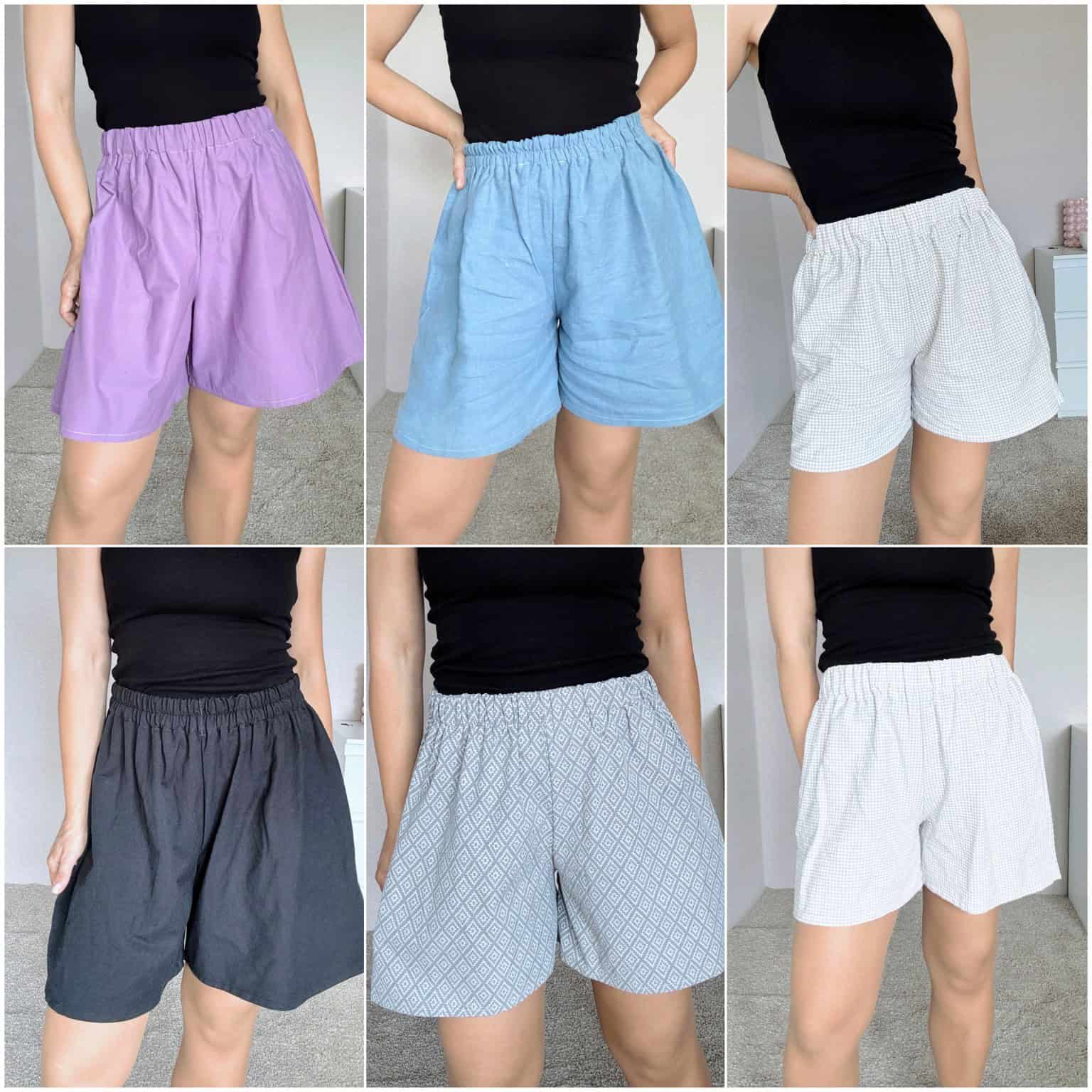 How to Sew Shorts 2 Easy and Fast Projects Free PDF! - Sparrow ...