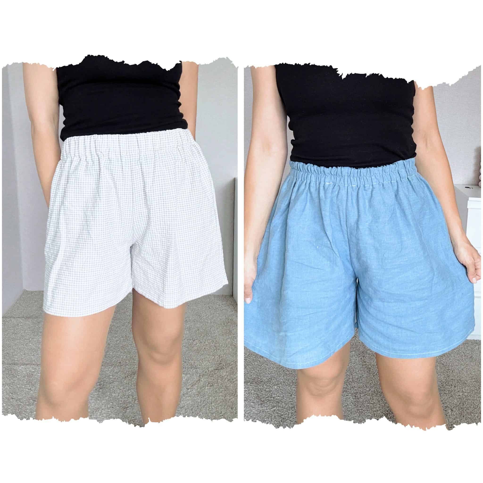 How to Sew Shorts 2 Easy and Fast Projects Free PDF! - Sparrow ...