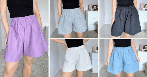 How to Sew Shorts 2 Easy and Fast Projects Free PDF! - Sparrow ...