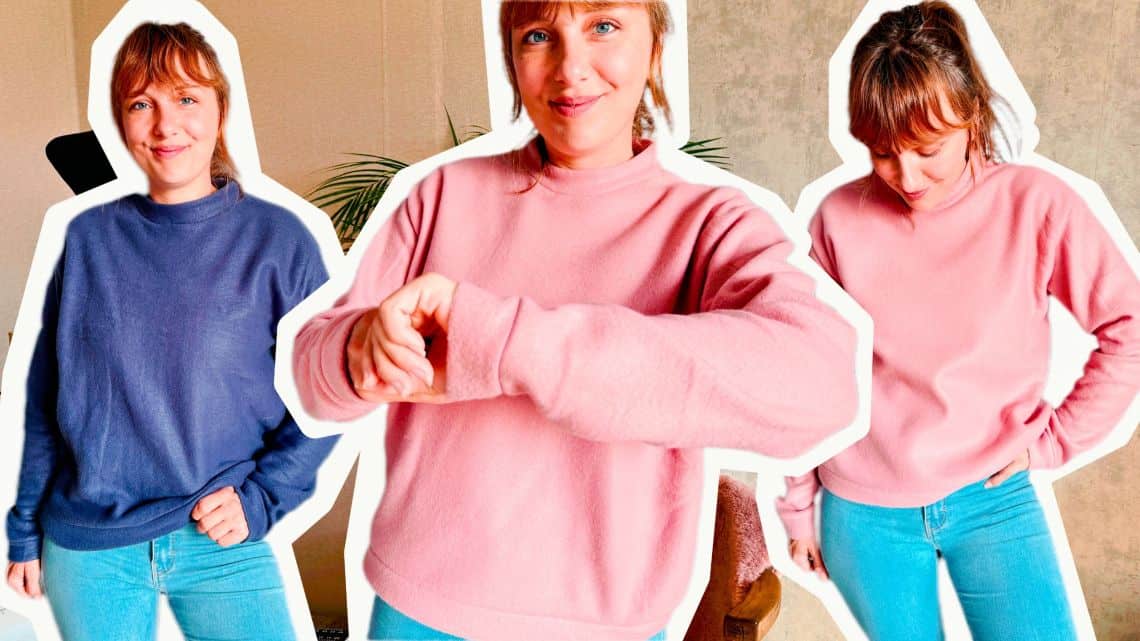 How to Sew a Sweater: Free Pattern, 8 Sizes & Video - Sparrow Refashion ...