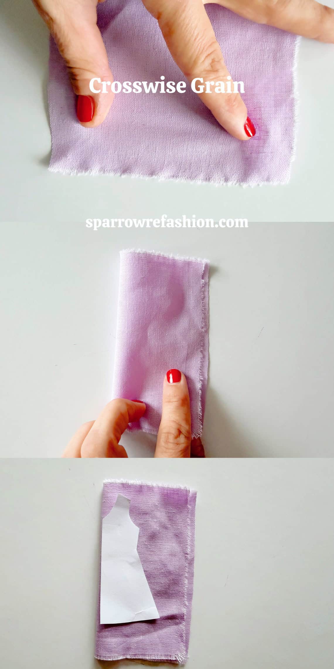 Grain line in Sewing Definition & How to Use It - Sparrow Refashion: A ...