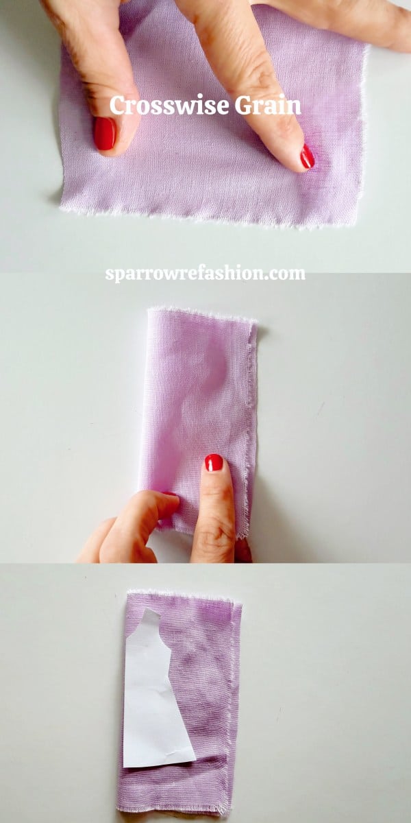 Grain line in Sewing Definition & How to Use It - Sparrow Refashion: A ...