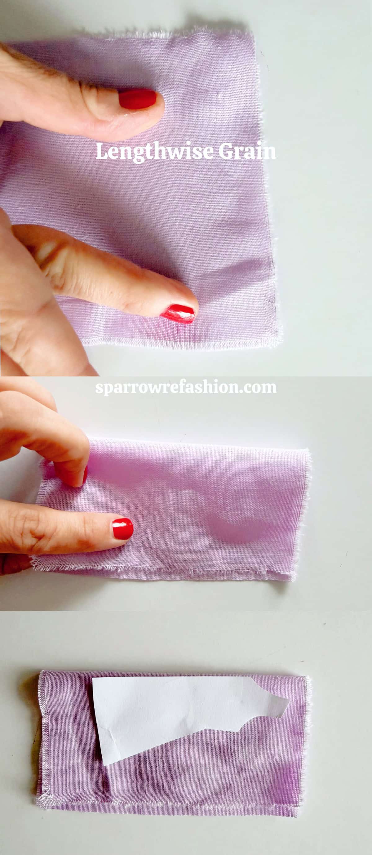 Grain line in Sewing Definition & How to Use It - Sparrow Refashion: A ...