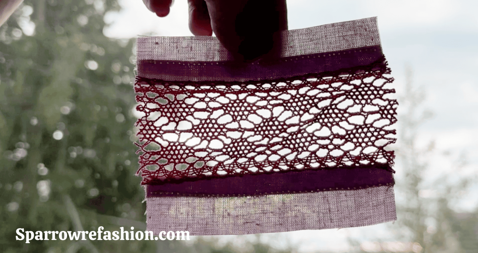 3 Methods for Sewing Lace onto Fabric Like a Pro - Sparrow Refashion: A ...