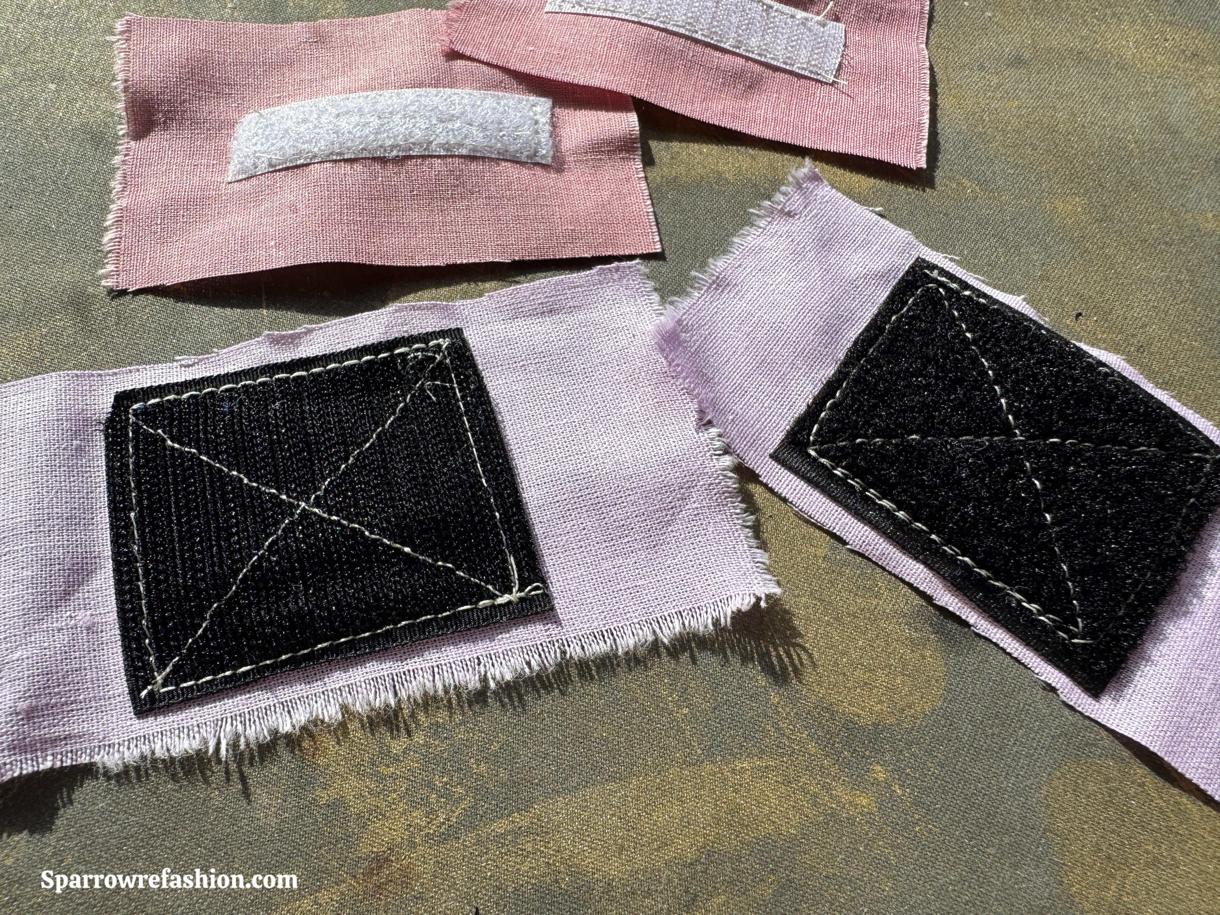 How to Sew Velcro on Fabric Easy & Long-Lasting - Sparrow Refashion: A ...