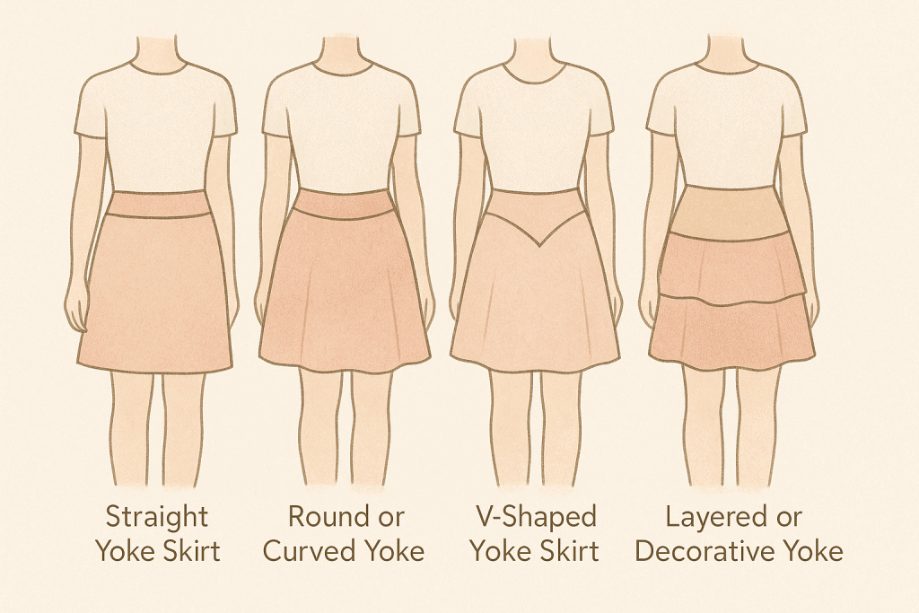 How to Draft a Yoke Skirt Sewing Pattern + Easy Hacks - Sparrow ...