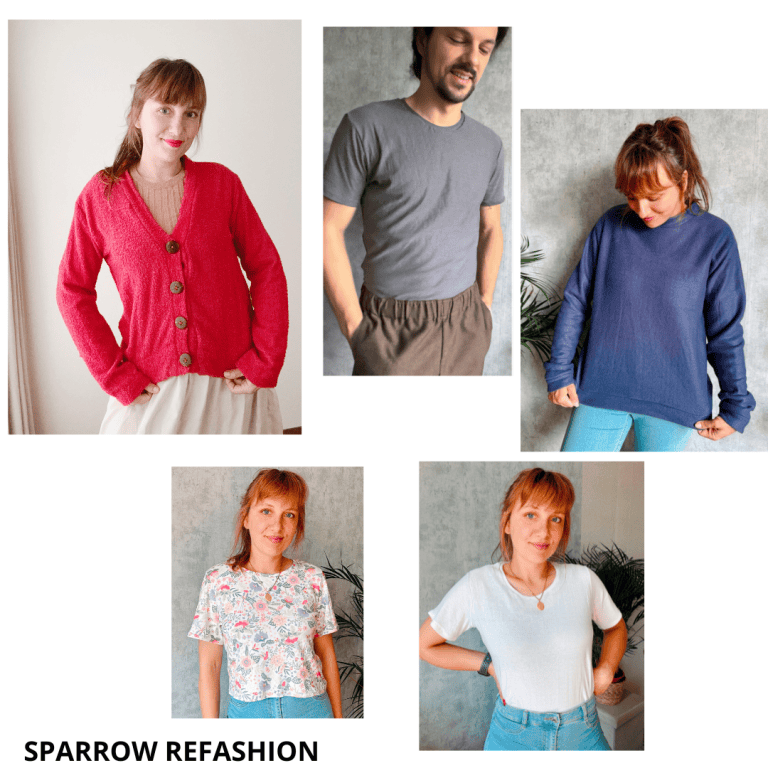 Sewing with Knit Fabrics: 14 Easy Projects & Tips - Sparrow Refashion ...