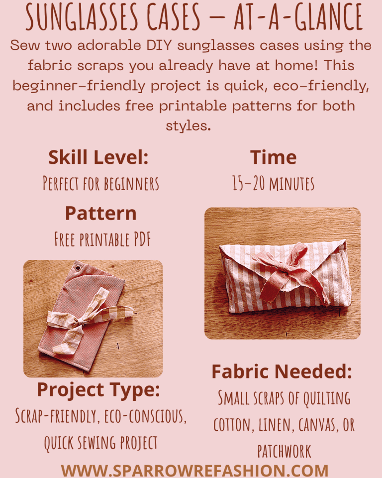DIY Sunglasses Case: Fast, Cute & Scrap-Friendly PDF - Sparrow ...
