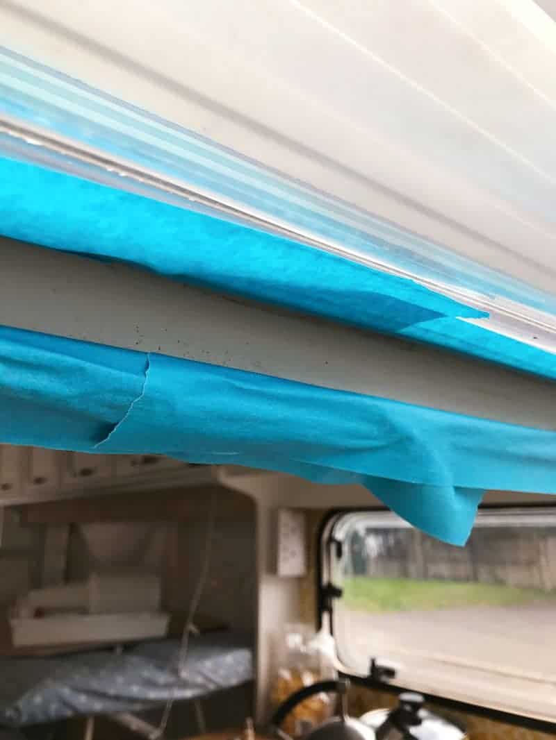 Painting a Caravan Exterior by The Listed Home