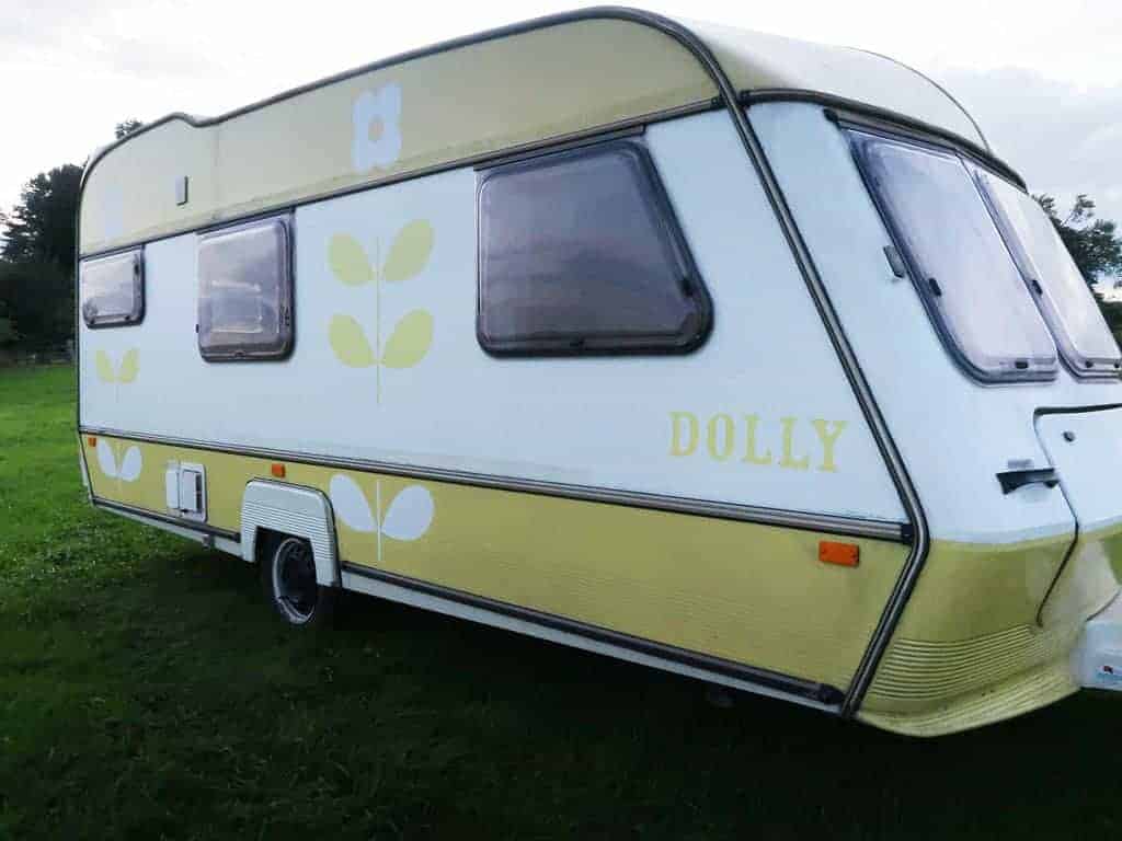 Painting a Caravan Exterior by The Listed Home