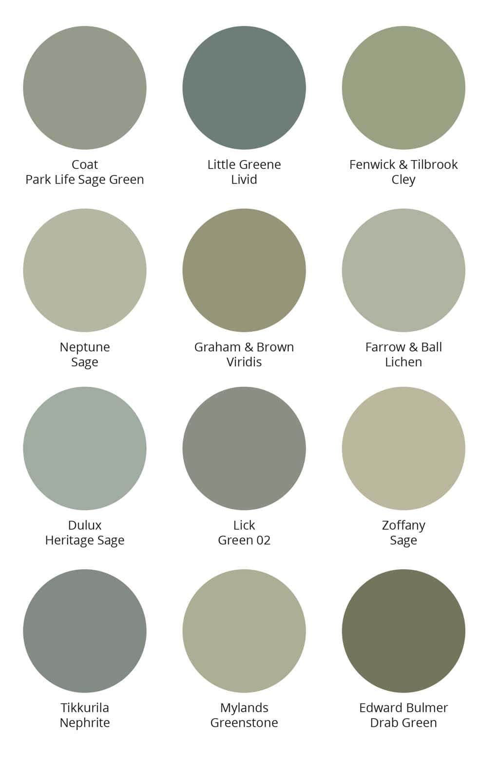 12 of the Best Sage Green Paint Colours for Every Interior