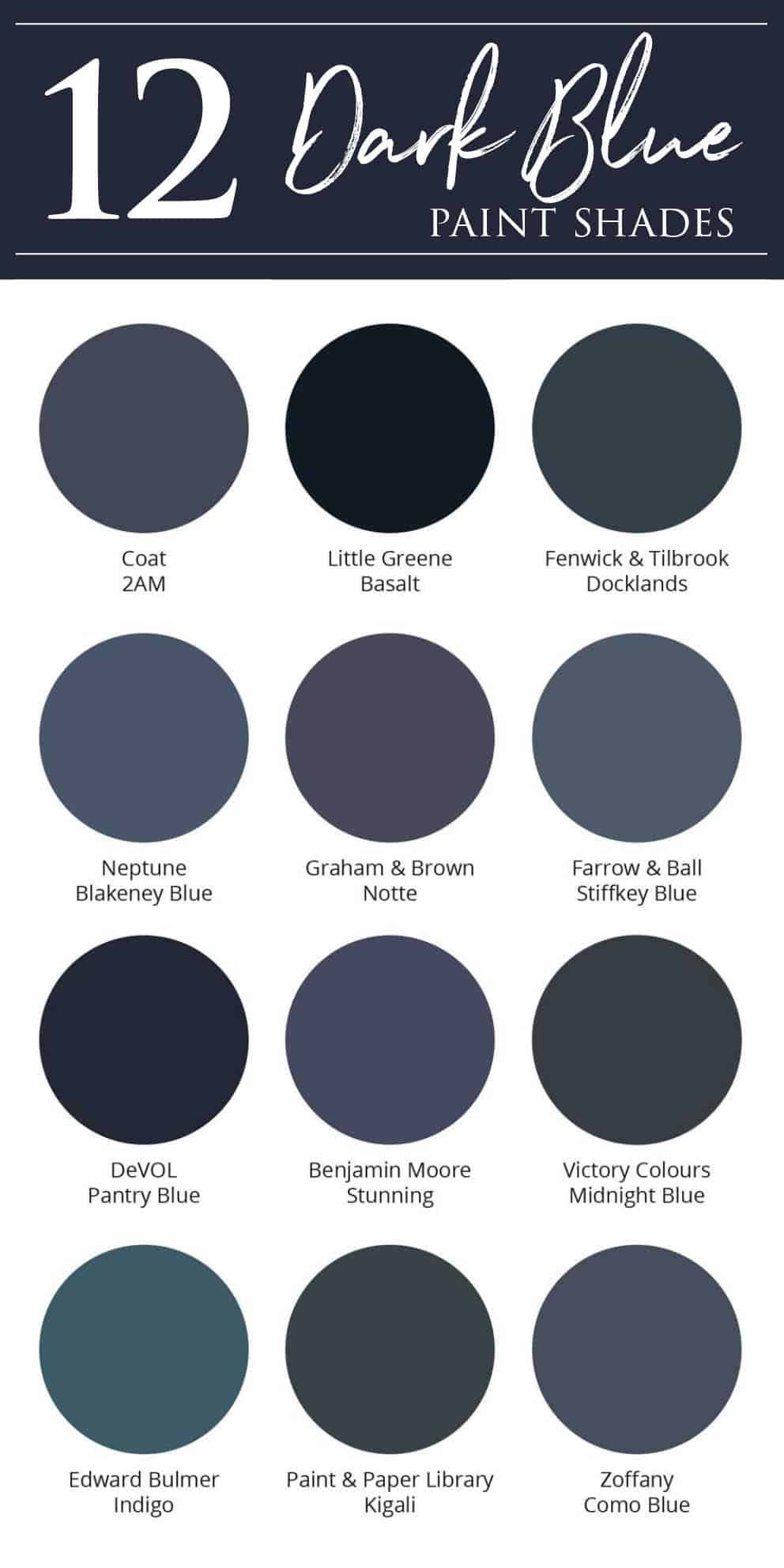 12 of the Best Dark Blue Paint Colours for Every Interior