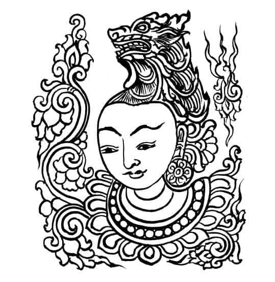 PRINTABLE COLORING PAGES FOR ADULTS: 7 Asian traditional art adult ...