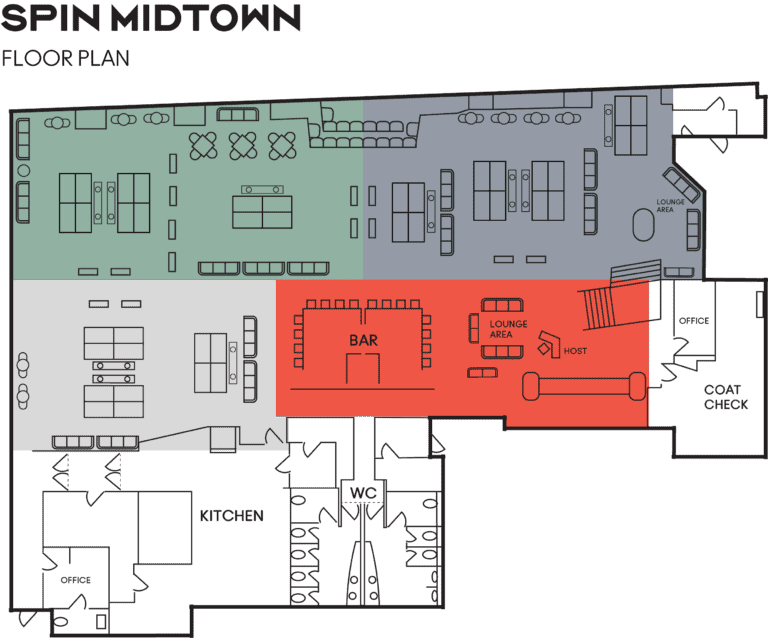 SPIN New York Midtown Ping Pong Table Reservations