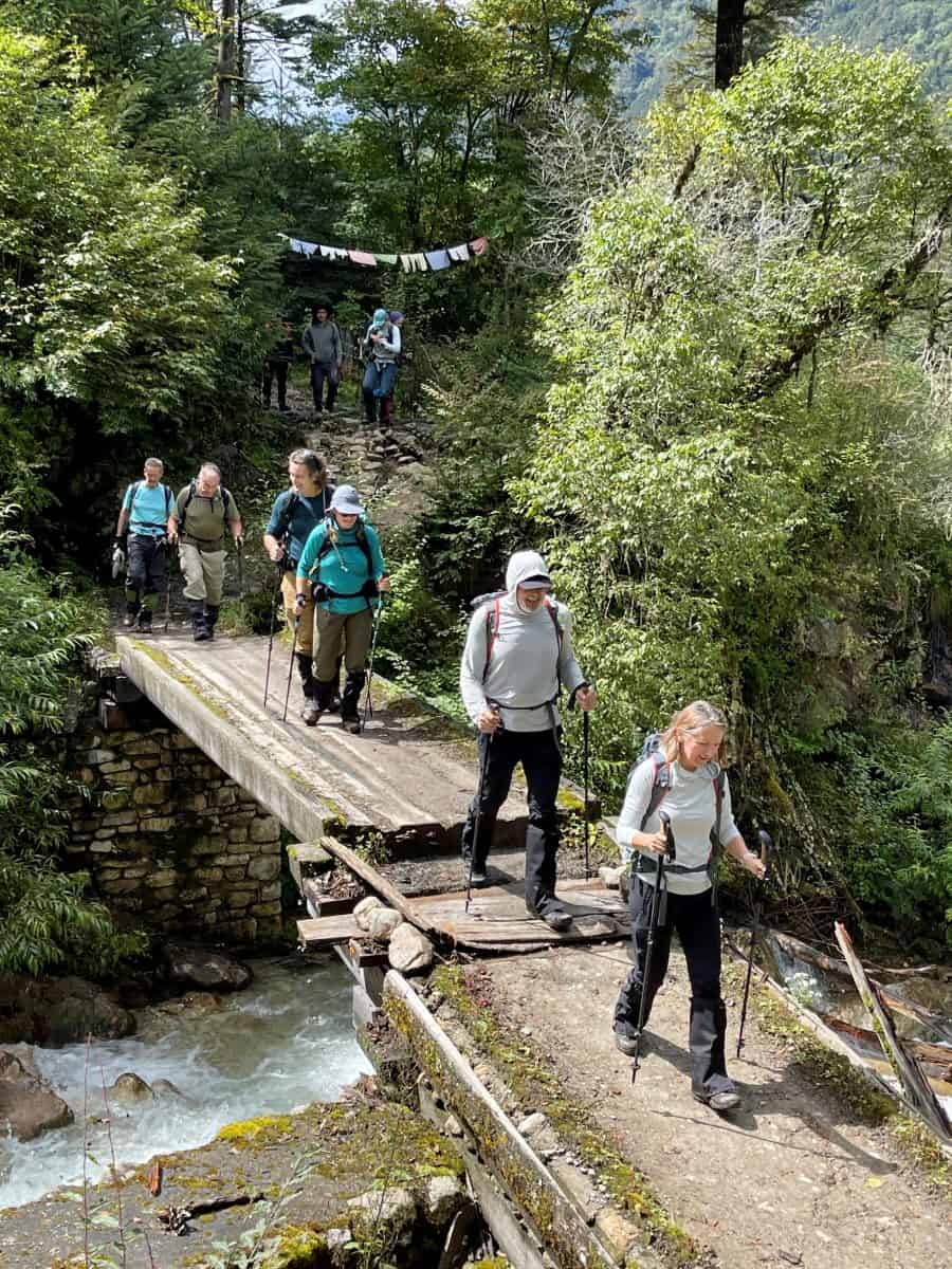 Bhutan Team BEST Hikes to Thangthanka - Alpine Ascents International